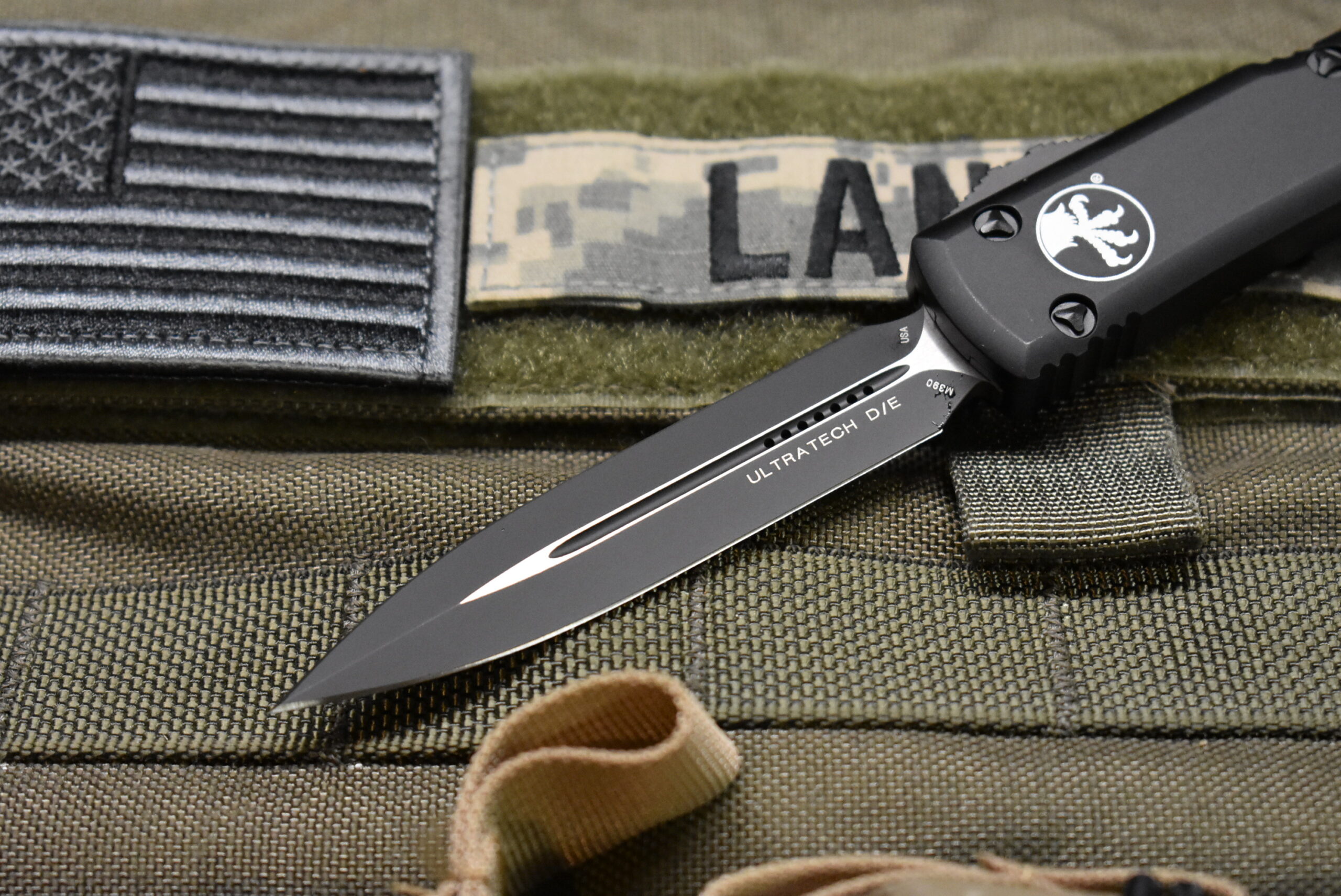 Microtech Ultratech DE Black Tactical 122-1T - LANTAC Knives