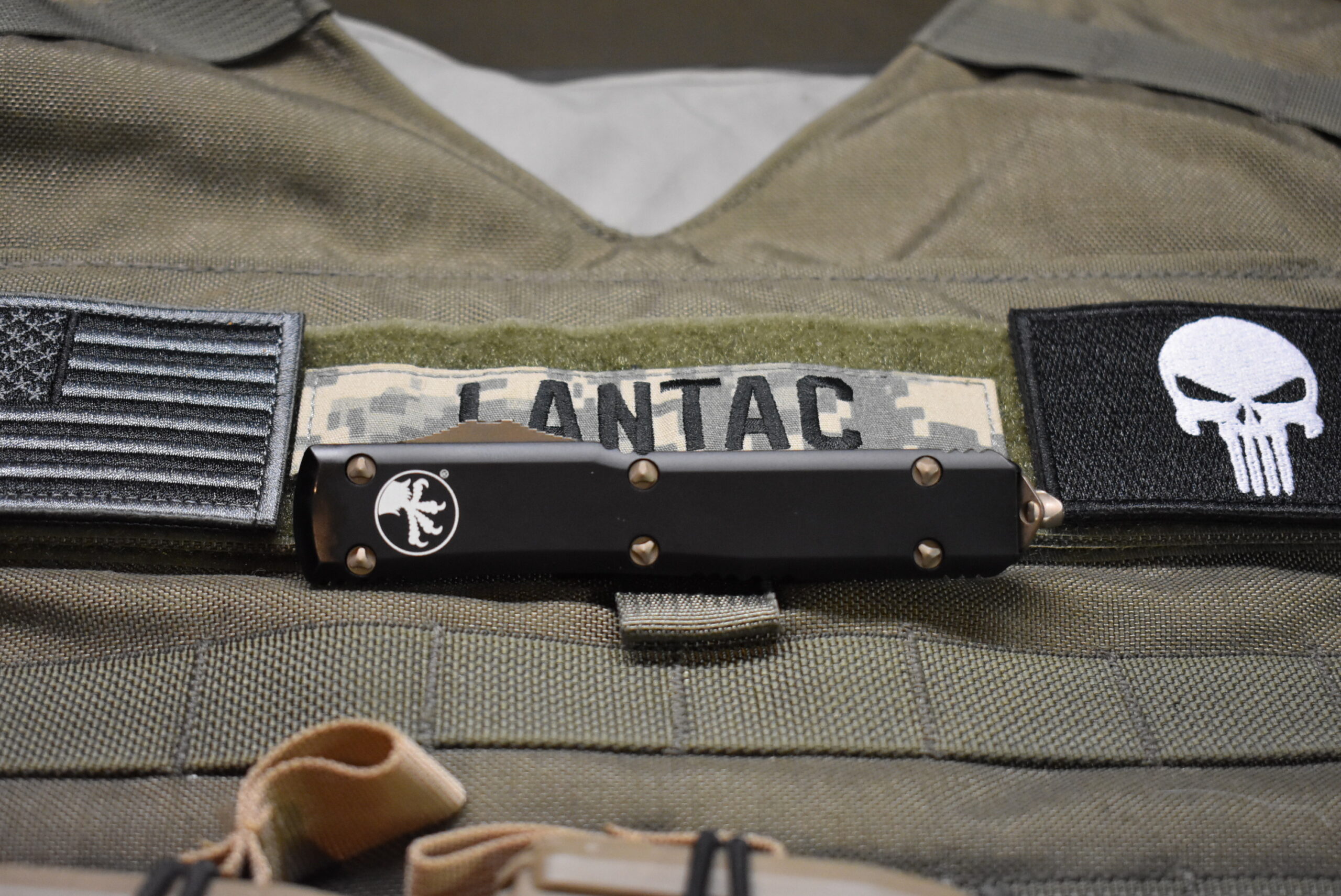 Microtech Ultratech Bayonet Bronze AP PS 120-14AP - LANTAC Knives