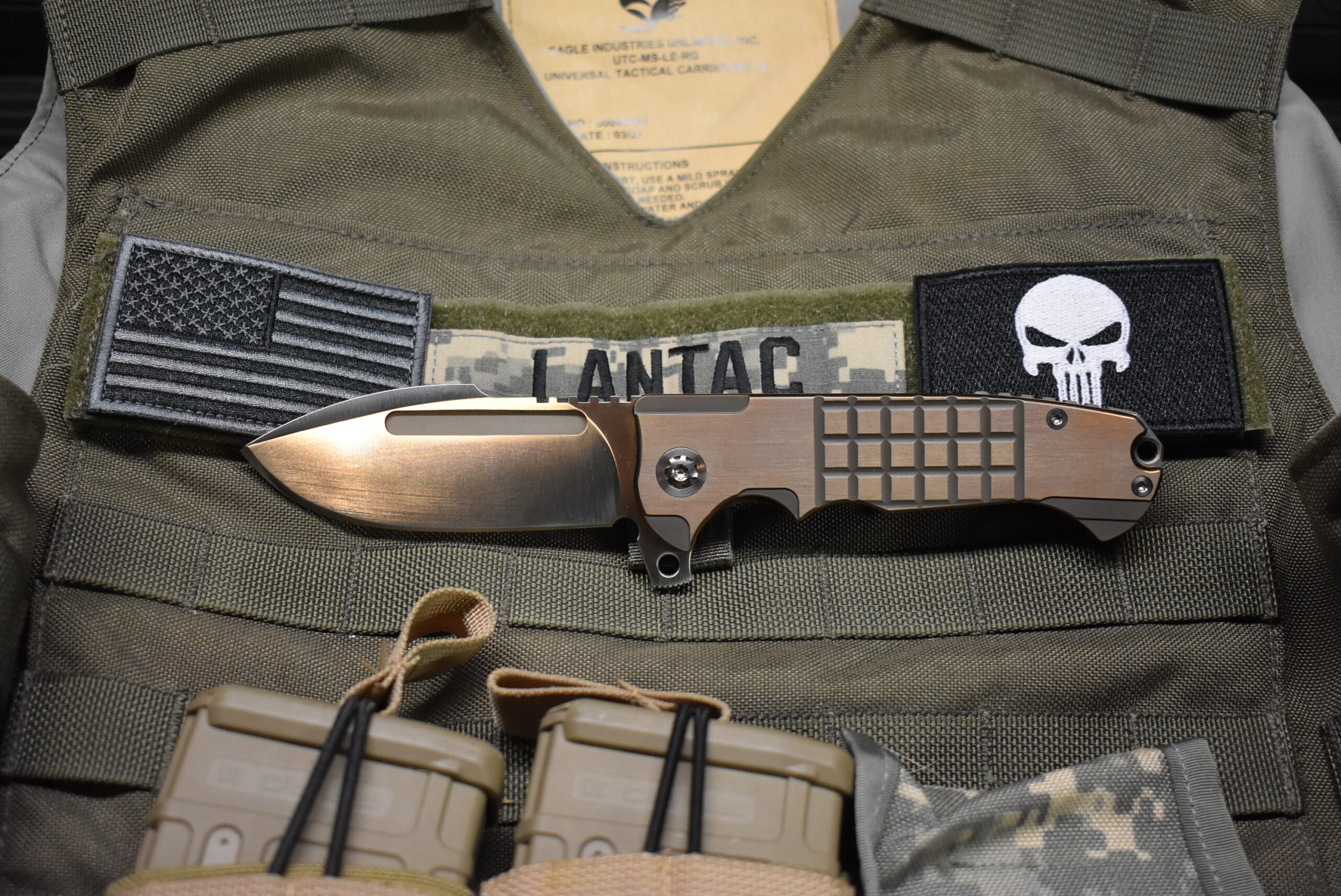 ADV Tactical Harpoon F17 Partial Fragged Bronze - LANTAC Knives