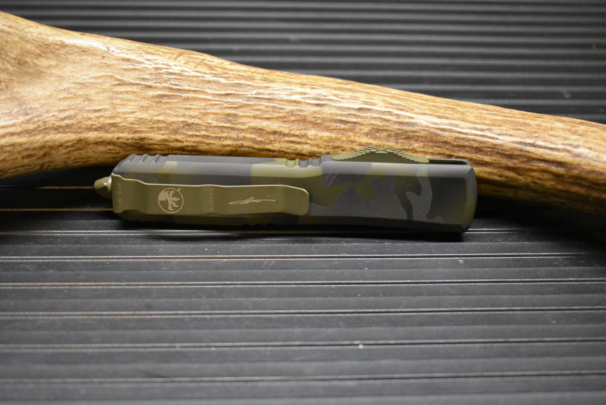 Microtech Ultratech D/E F/S Olive Drab Camo 122-3OCS - LANTAC Knives