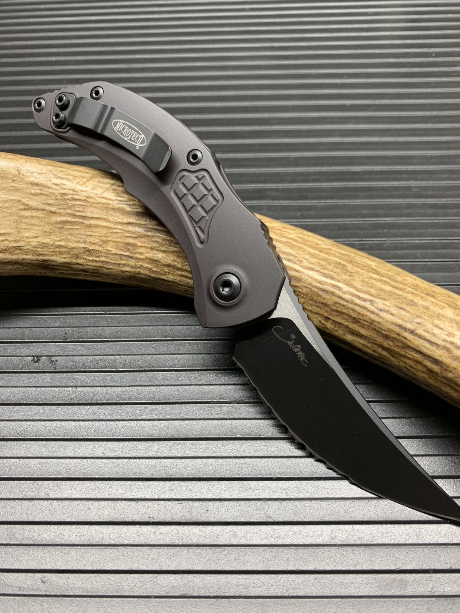 Microtech Brachial 268A-3T S/E Black - LANTAC Knives